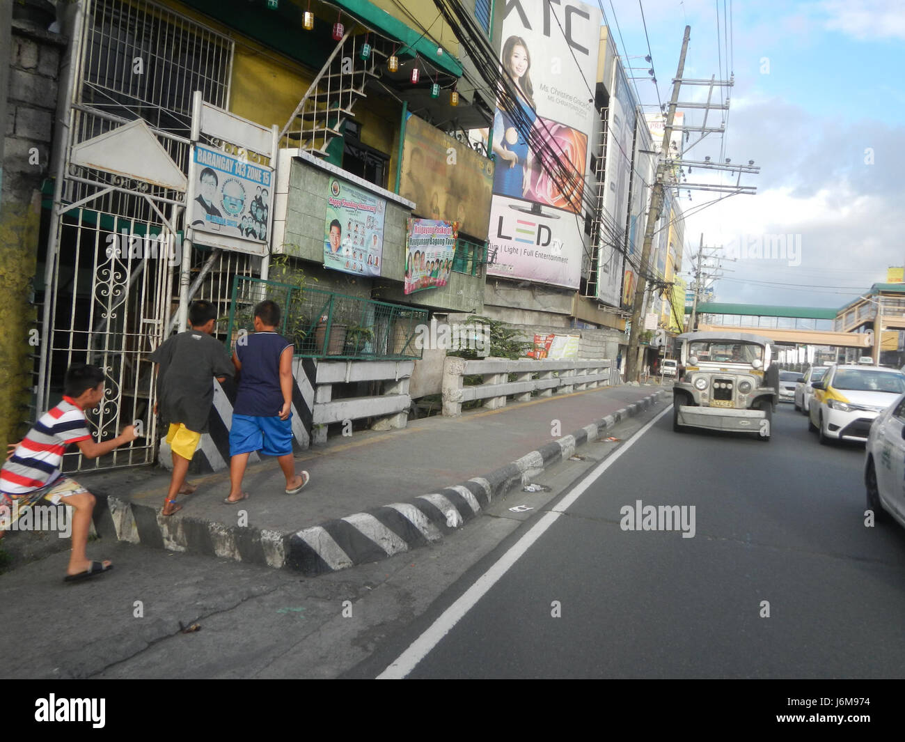 A photograph or map of the Jose Footbridge located in EDSA Malibay ...