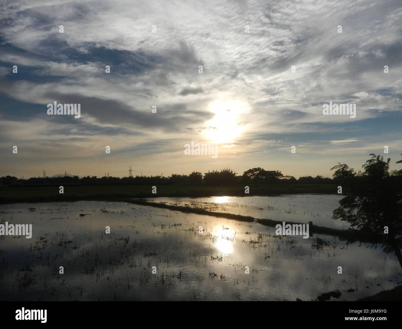 This image shows the paddy fields and grasslands of Sumacab Sur Norte ...