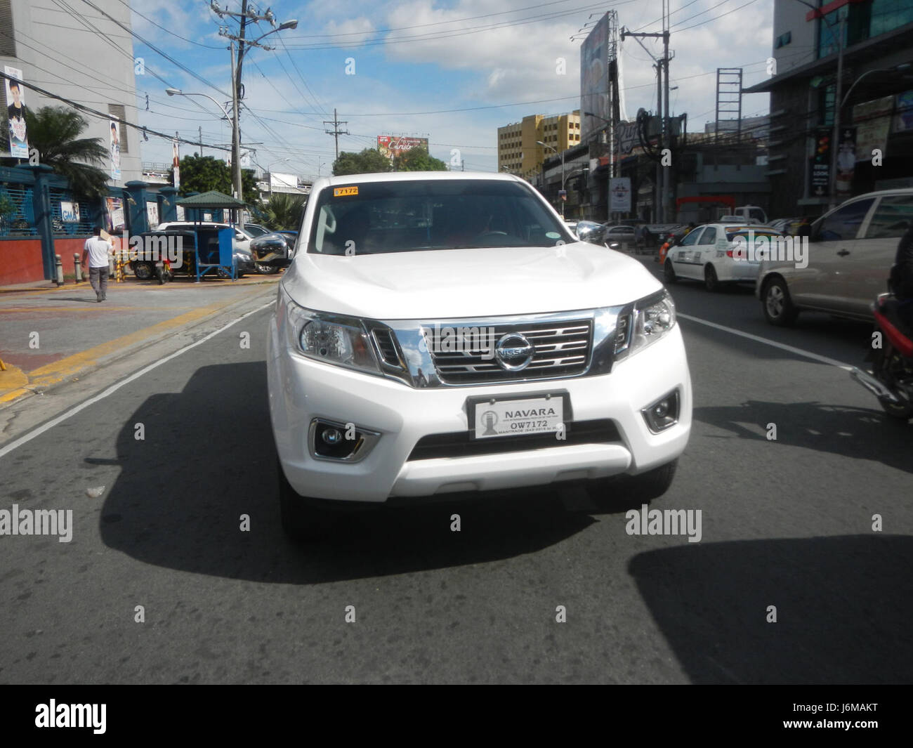 This photograph shows Timog Avenue, a major street in Quezon City ...