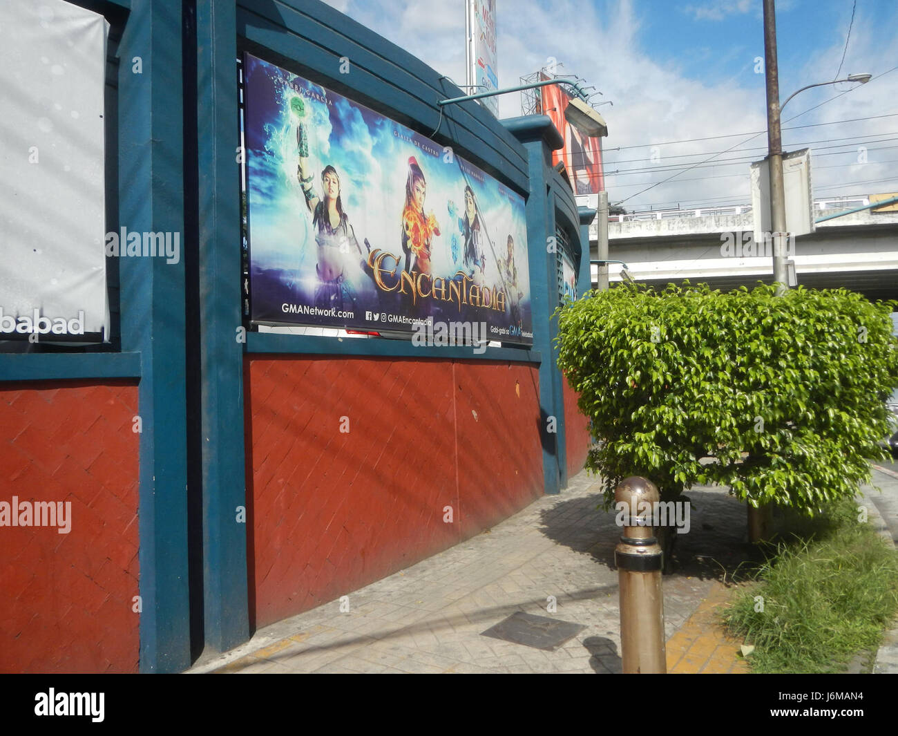 This image shows the Edsa Timog Avenue flyover, located near the GMA ...