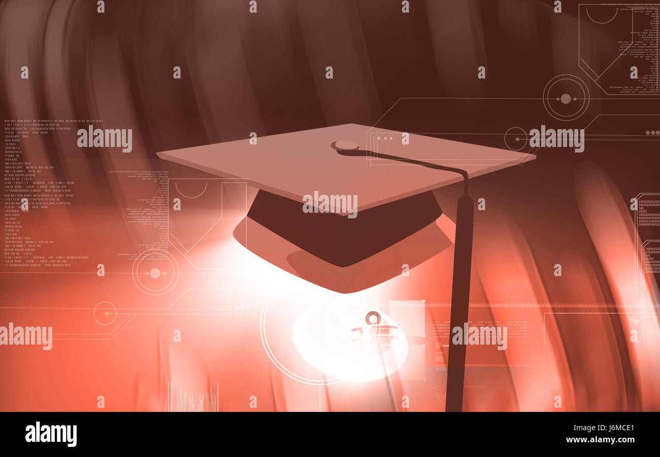 University Hat Illustration High Resolution Stock Photography and ...