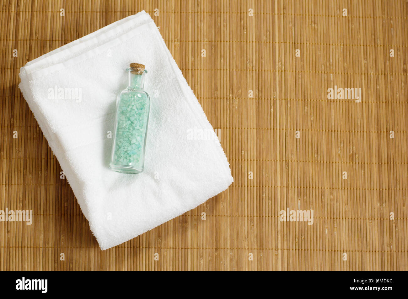 salt bottle bamboo mat towel bathing resort spa mineral spring bath ...