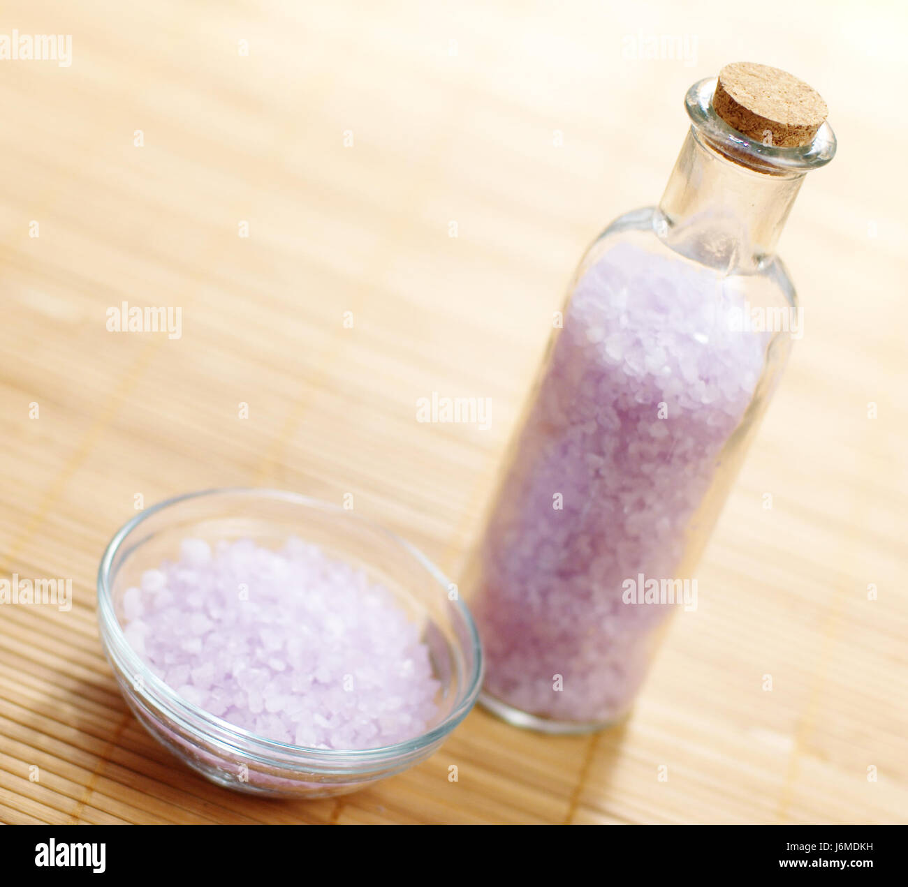 salt bottle bamboo mat bathing resort spa mineral spring bath bathroom ...