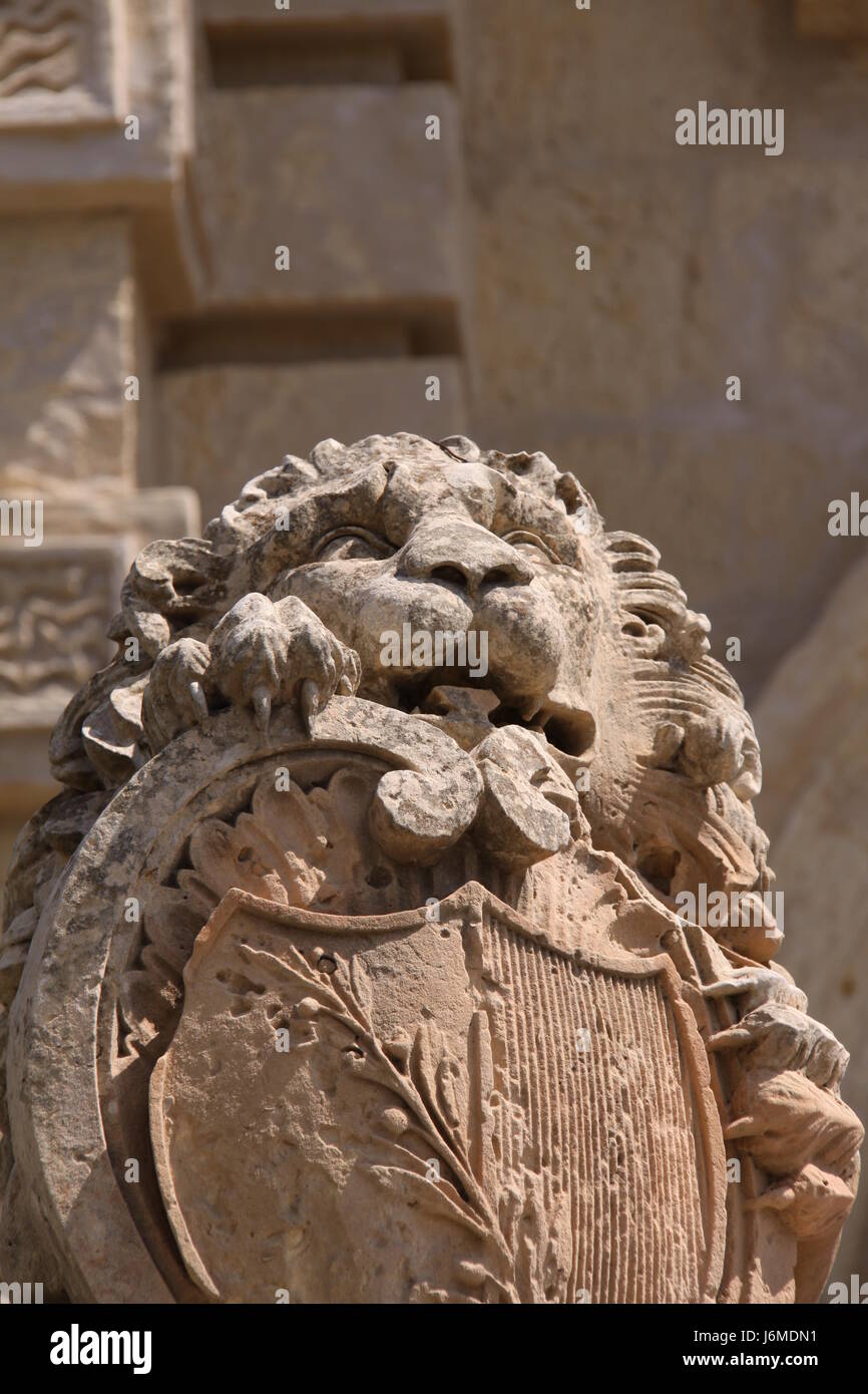 historic statue in malta Stock Photo - Alamy