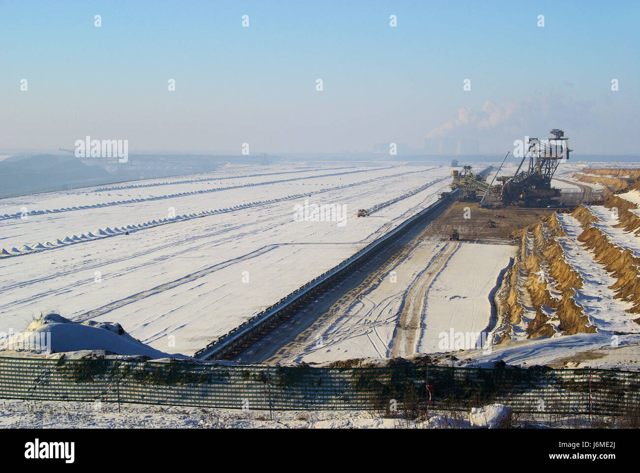 dredger coal surface mining mining winter industry engine drive motor ...