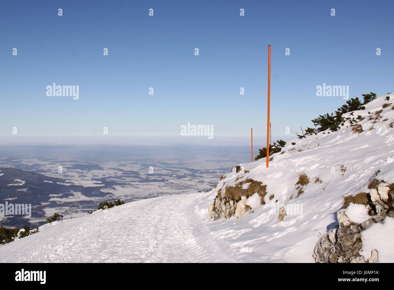 mountains pavement ways pavements path way mountain blue walk go going ...