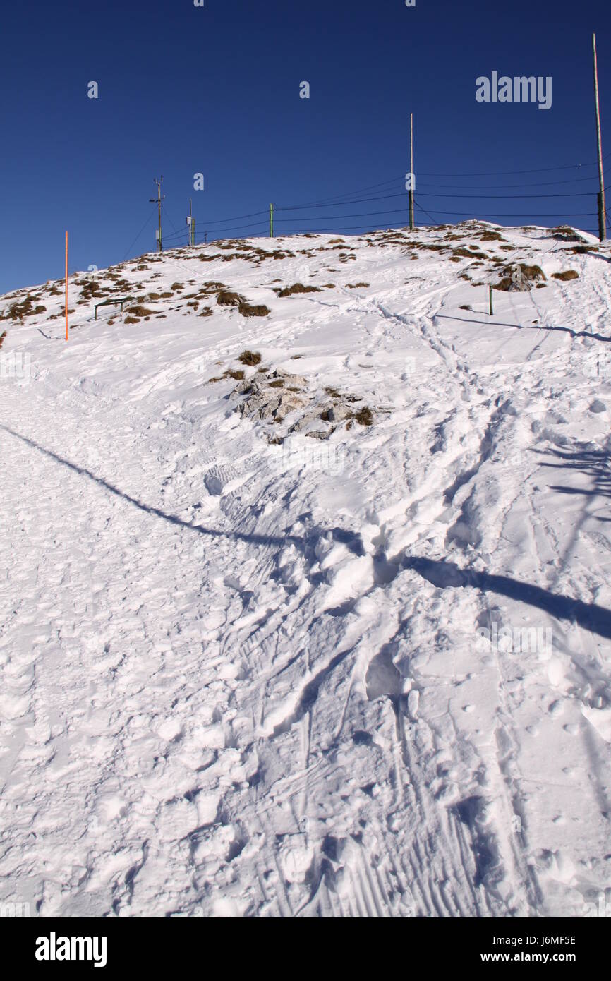 mountains pavement ways pavements path way mountain blue walk go going ...
