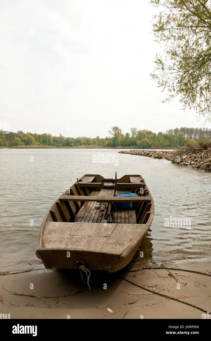 tree trees danube fishing boat rowing boat sailing boat sailboat boat ...