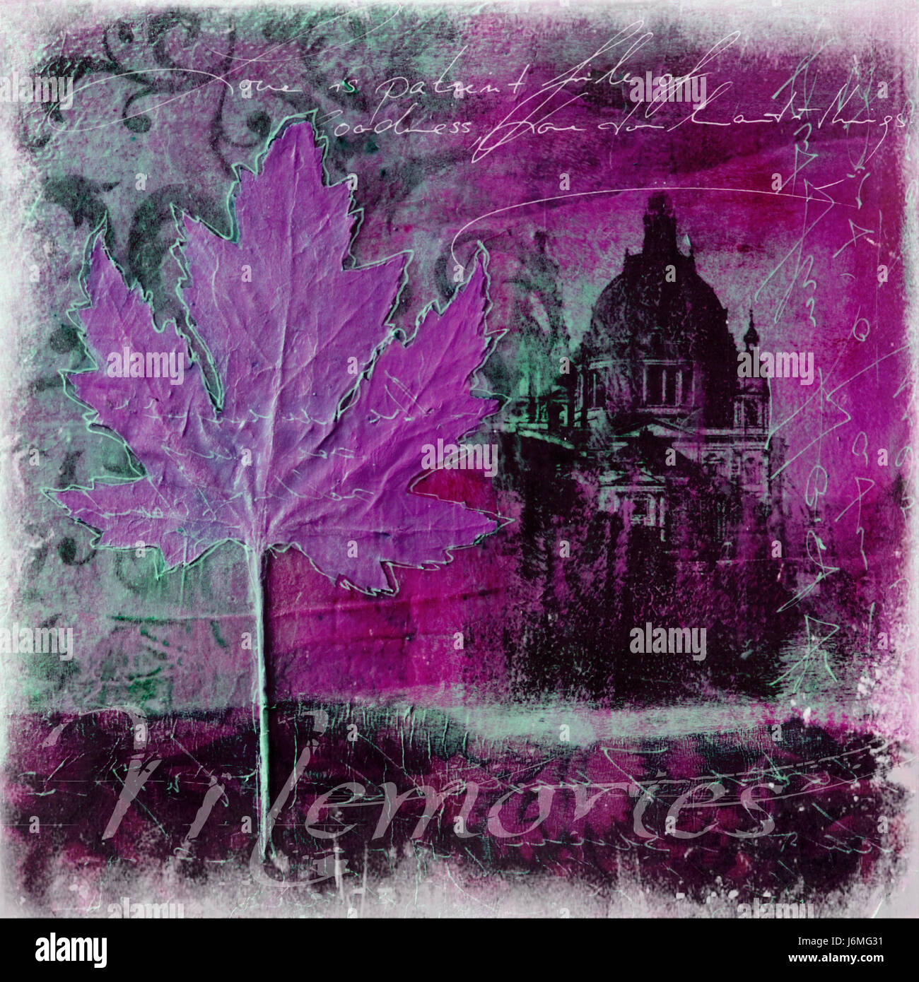 nostalgia writing font typography illustration purple violet collage ...