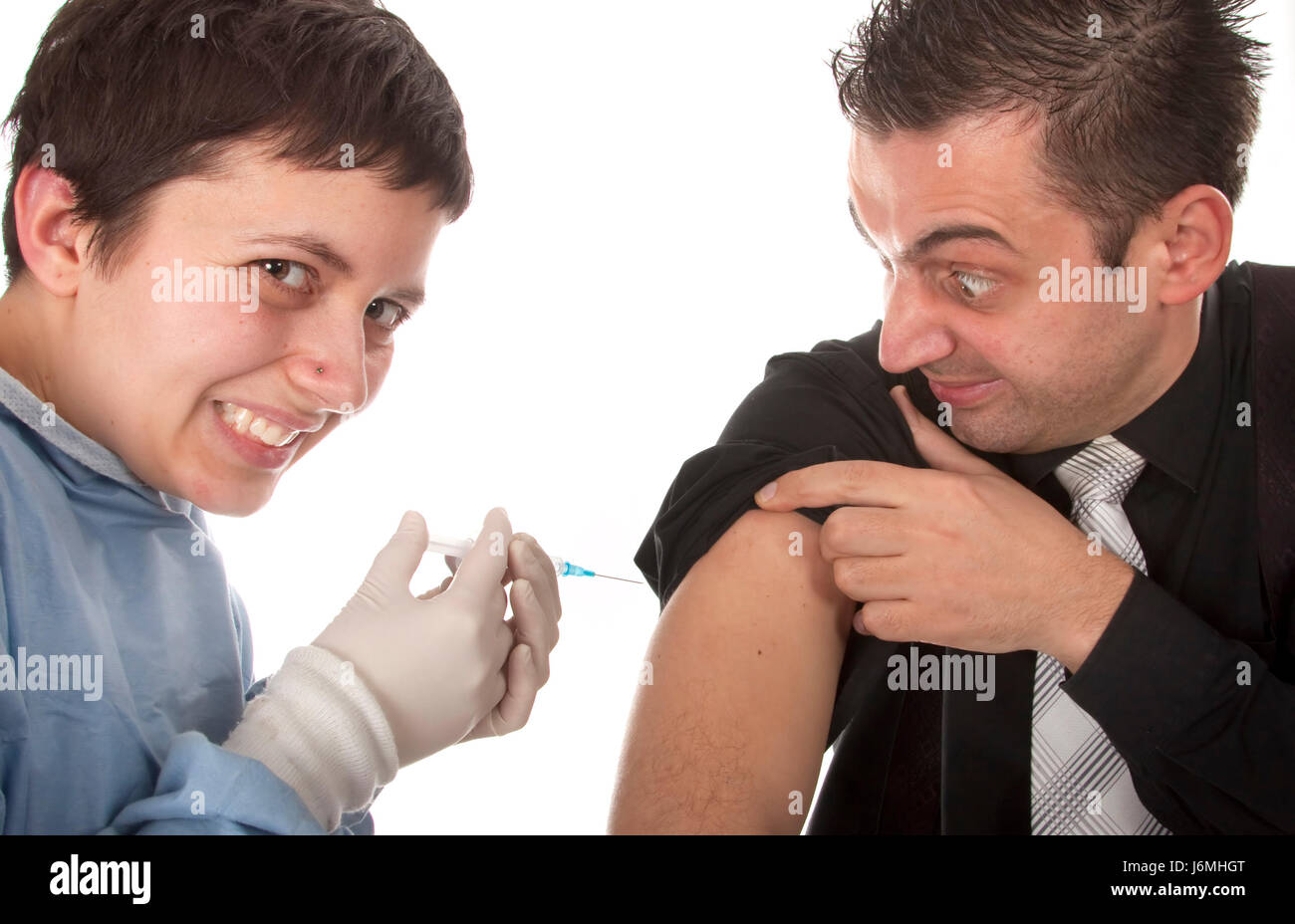 doctor physician medic medical practicioner funny patient injection ...