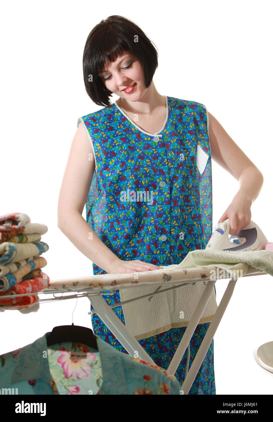 smock housewife apron apron dress iron laundry ironing board smock ...