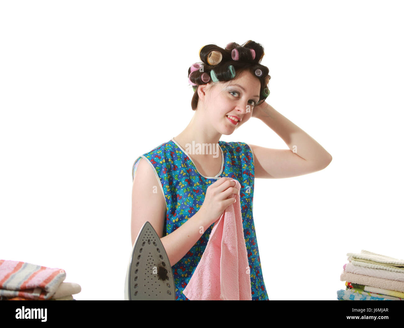 smock housewife apron apron dress iron laundry curler ironing board ...