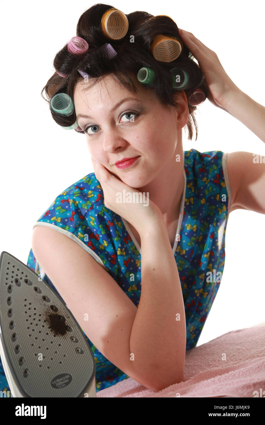 smock housewife apron apron dress iron laundry curler ironing board ...