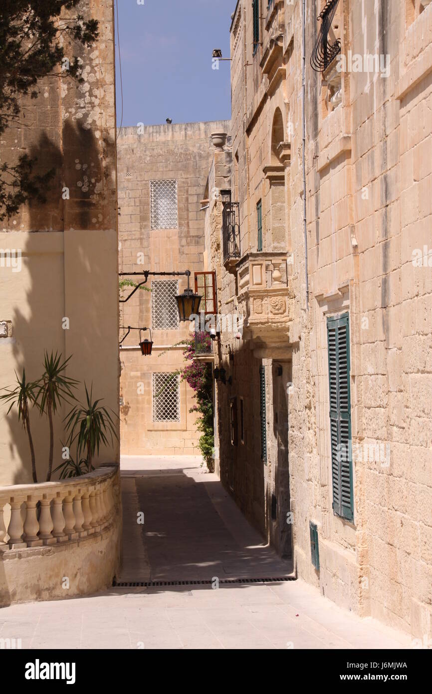 old town of malta Stock Photo - Alamy
