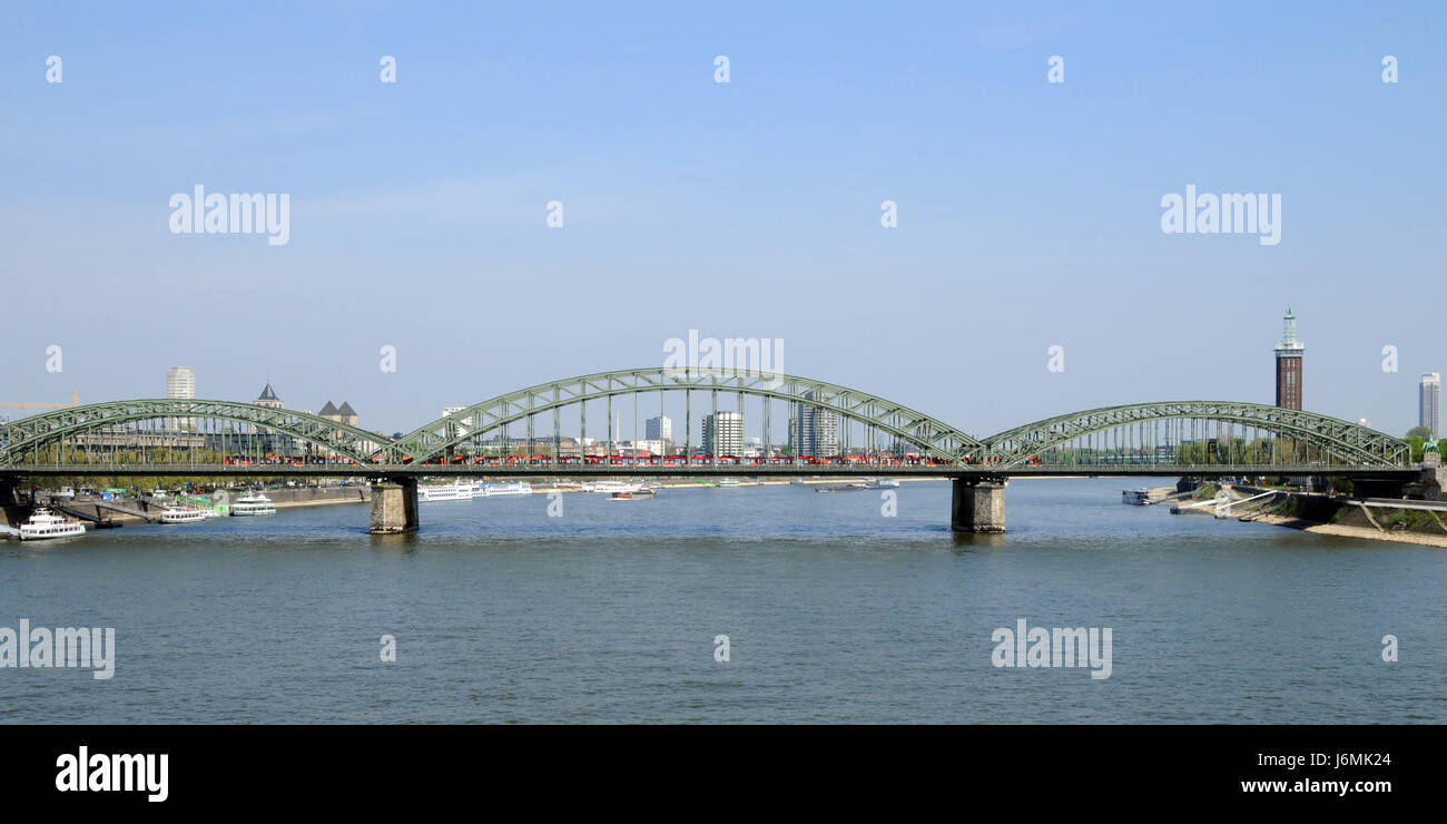 cologne bridge rhine steel construction arched bridge railway ...
