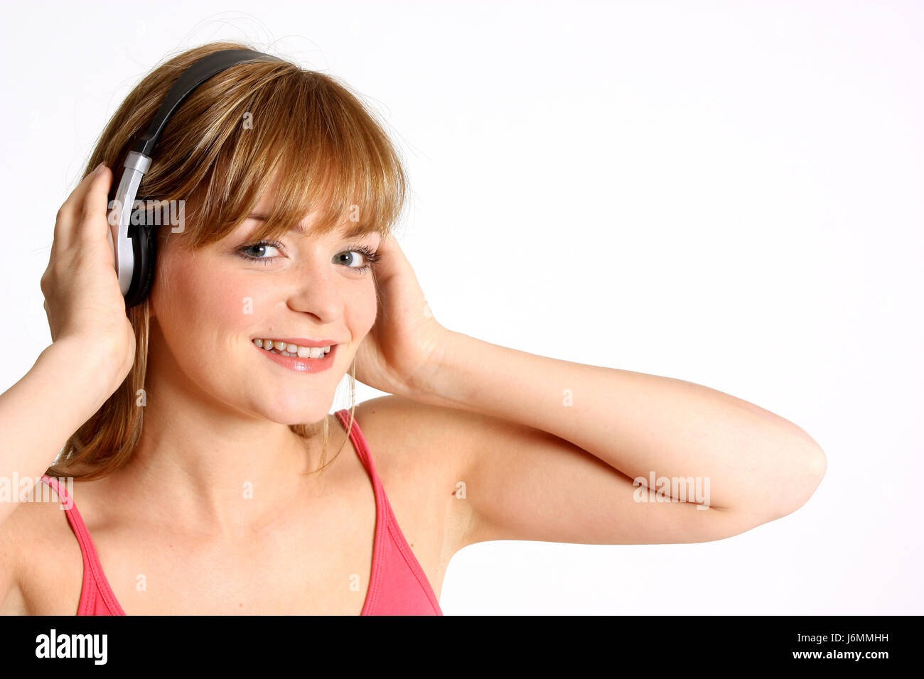 listen to music,laughing Stock Photo - Alamy