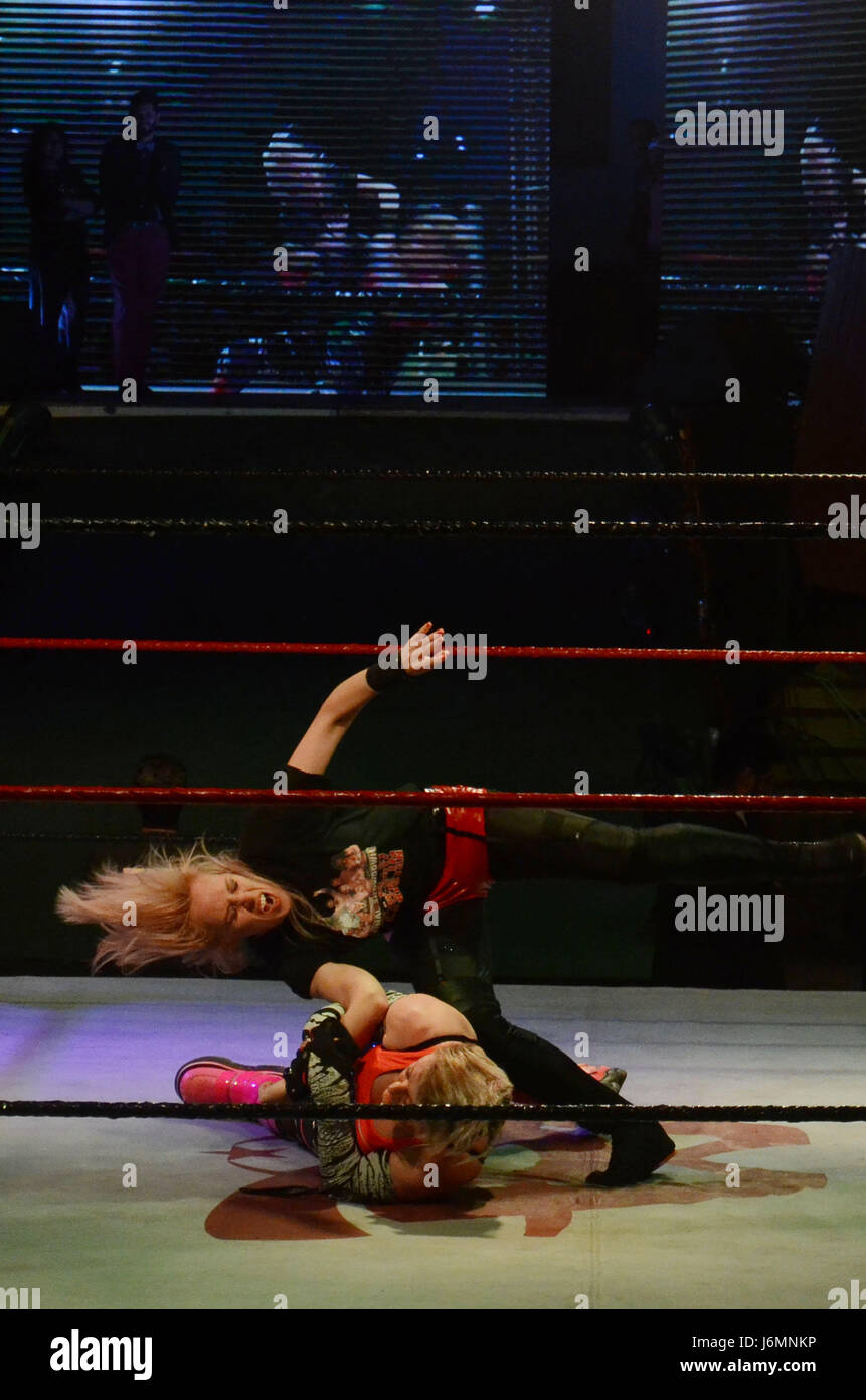 lnternational professional superstars wrestler in action during ...