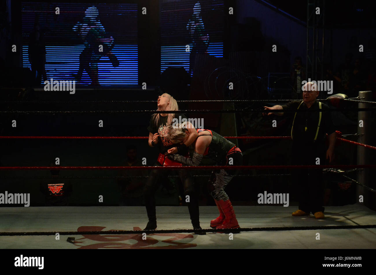 lnternational professional superstars wrestler in action during ...