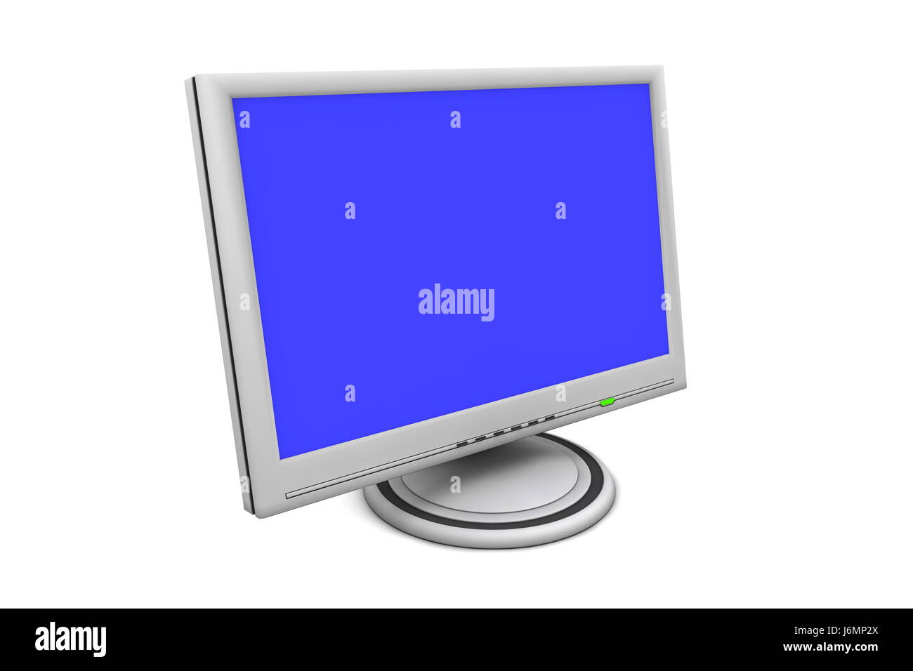 blue monitor screen video flat lcd computers computer blue office PC ...