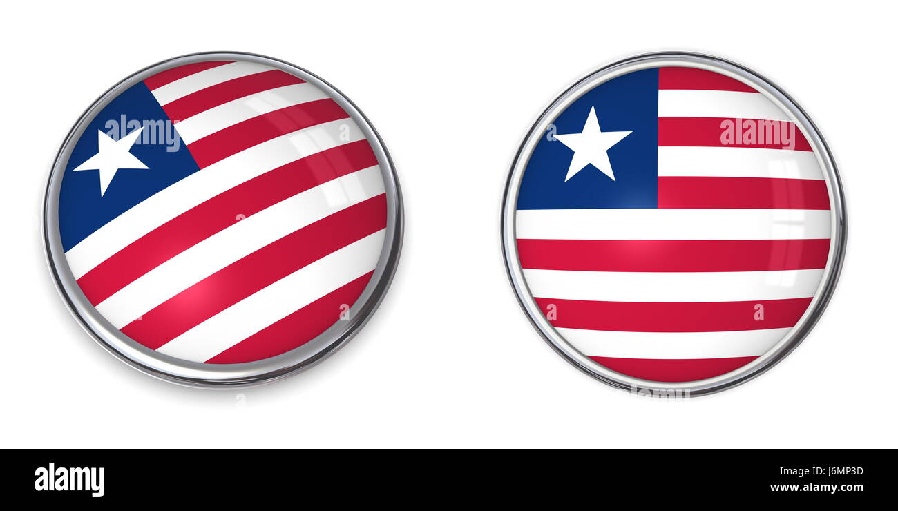 flag button banner badge pin sticker liberia stickers pepper travel ...