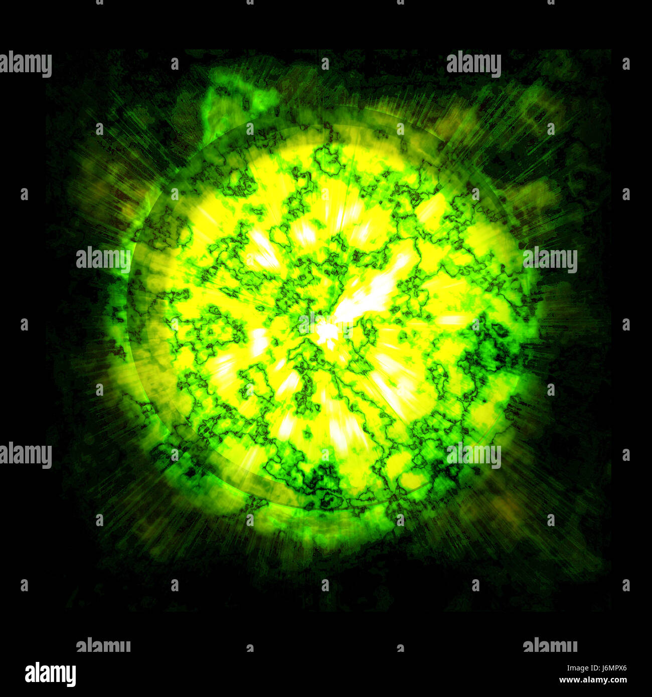 fog fire conflagration poison fireball sphere toxic poisonous green ...