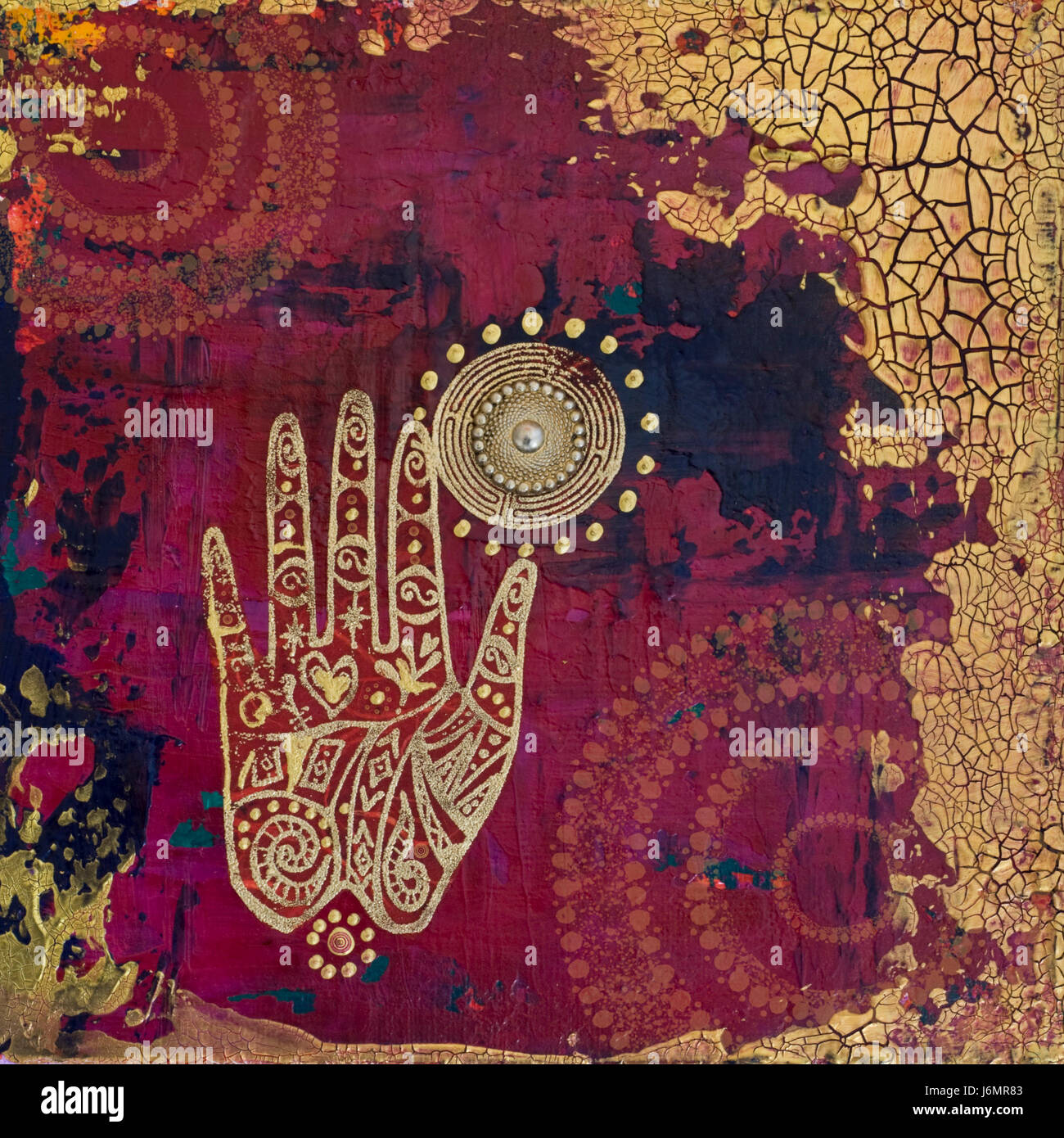 collage with hand Stock Photo - Alamy