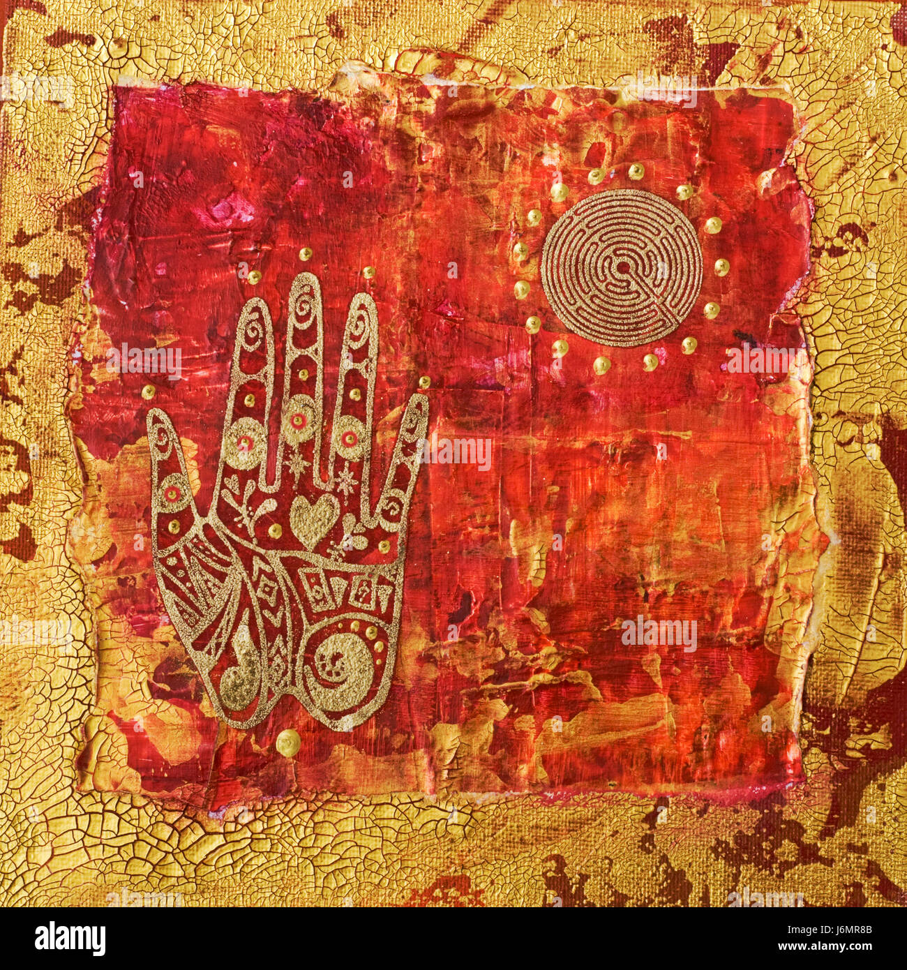 hand brown brownish brunette painting collage pictogram symbol ...