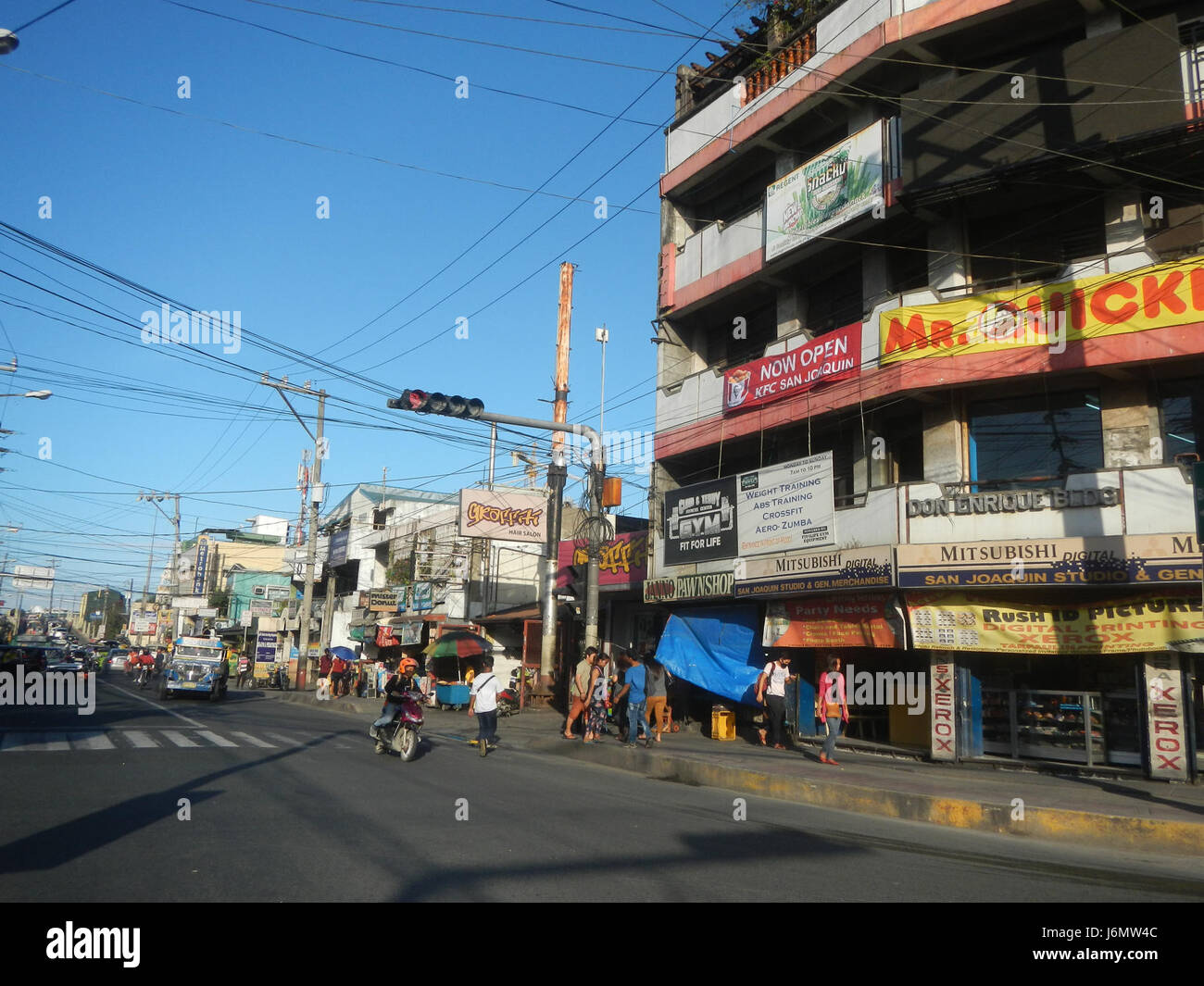 This photograph captures the streets of San Joaquin, Bambang, and M ...