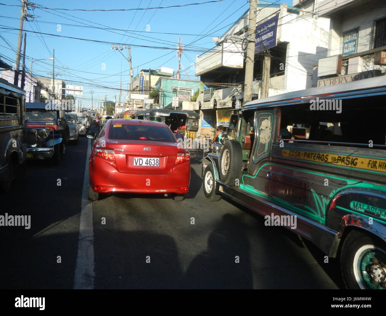 An image showing a street view in Pasig City, specifically the ...