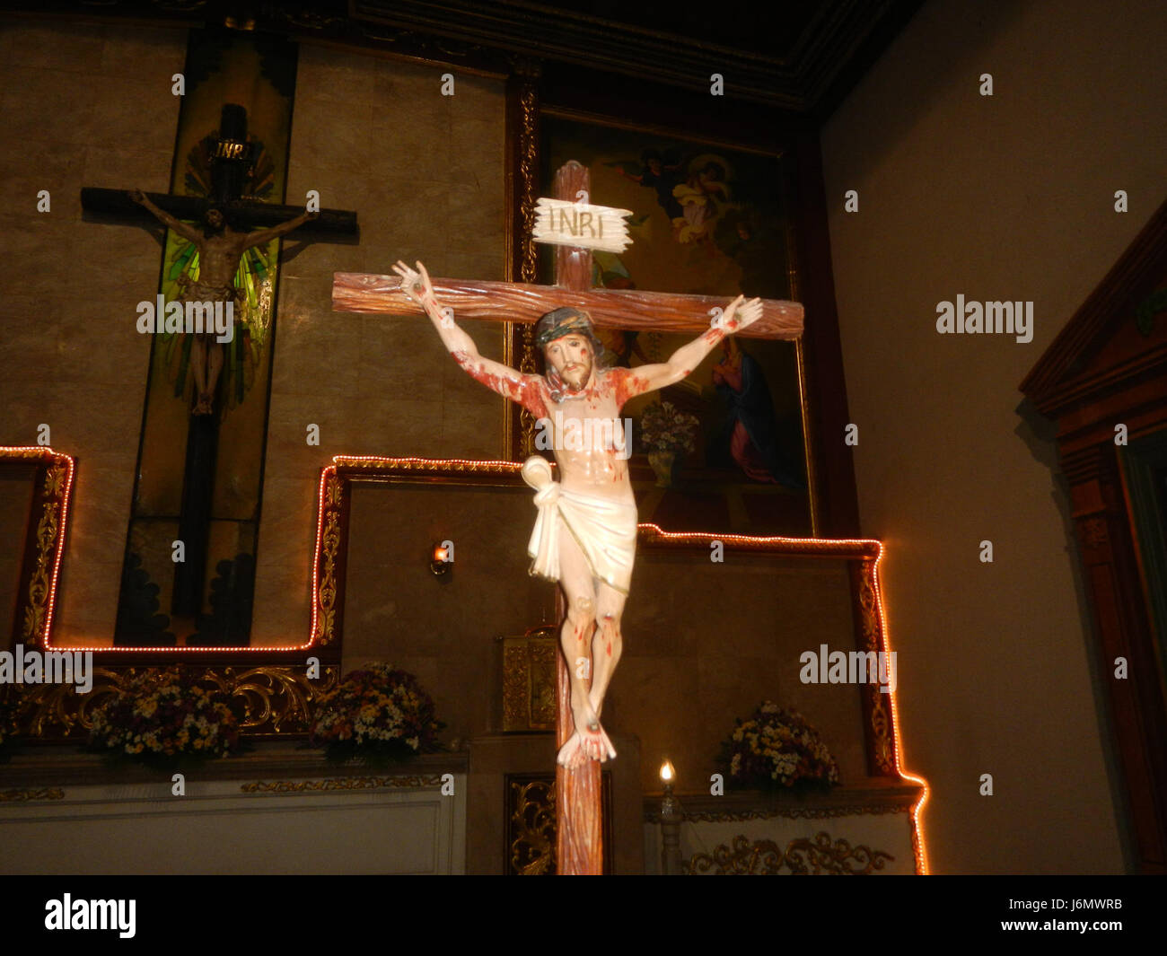 The interior of the Immaculate Conception Parish Church in Pandi ...