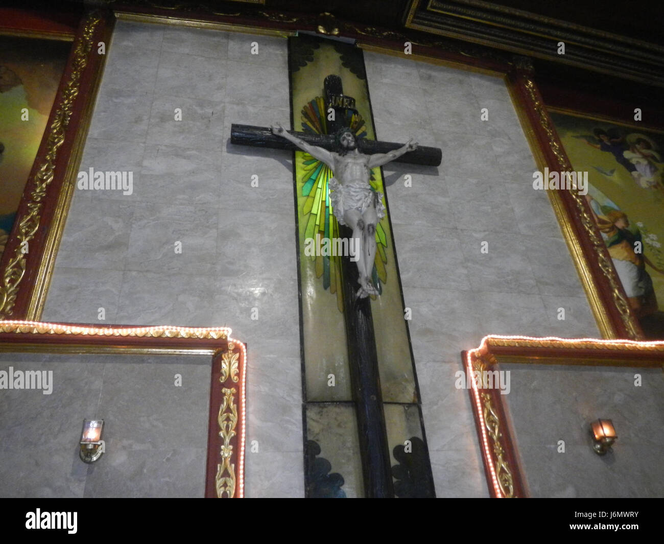 The interior of the Immaculate Conception Parish Church in Pandi ...