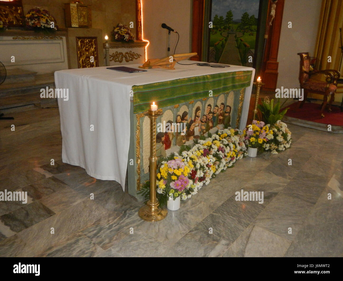 This image showcases the interior of the Immaculate Conception Parish ...