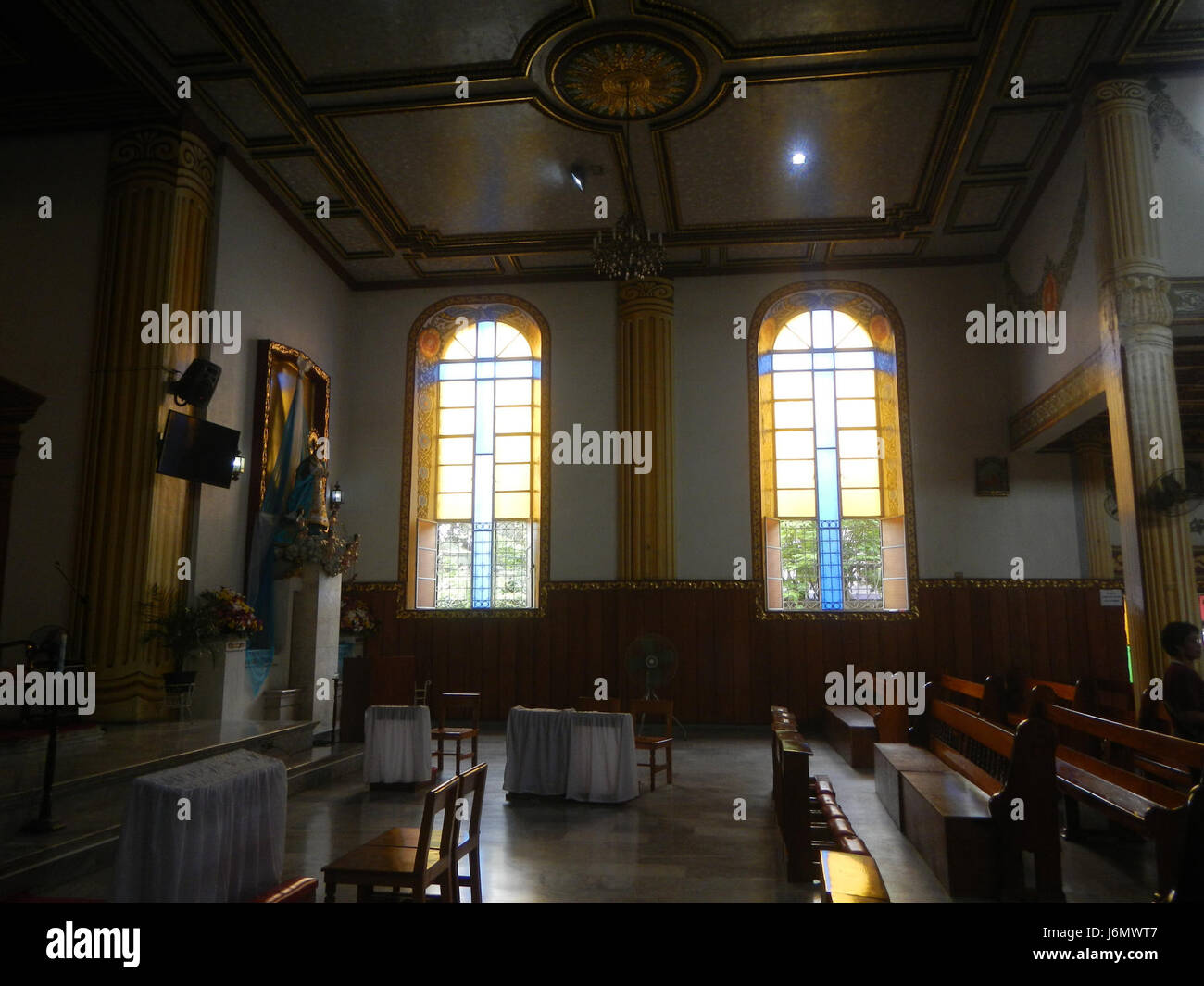 The interior of the Immaculate Conception Parish Church in Pandi ...