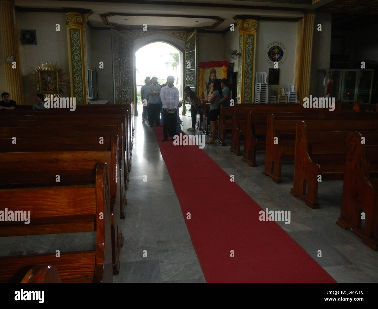 The interior of the Immaculate Conception Parish Church in Pandi ...