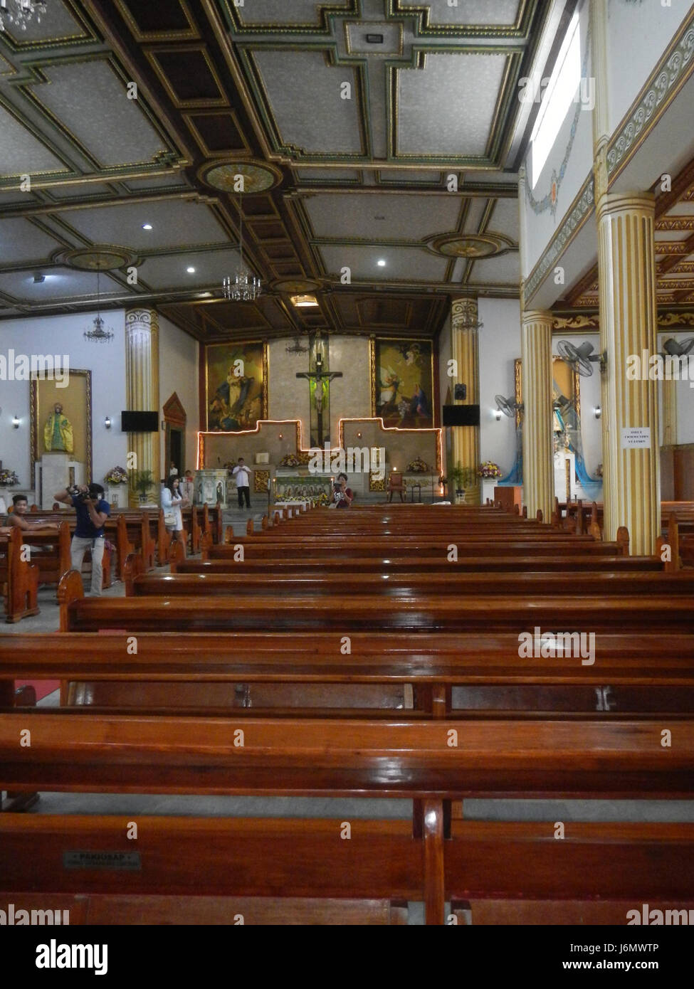 This photograph showcases the interior of the Immaculate Conception ...
