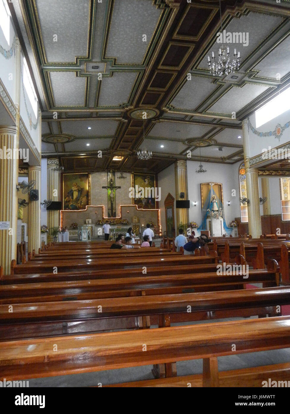 The interior of the Immaculate Conception Parish Church in Pandi ...
