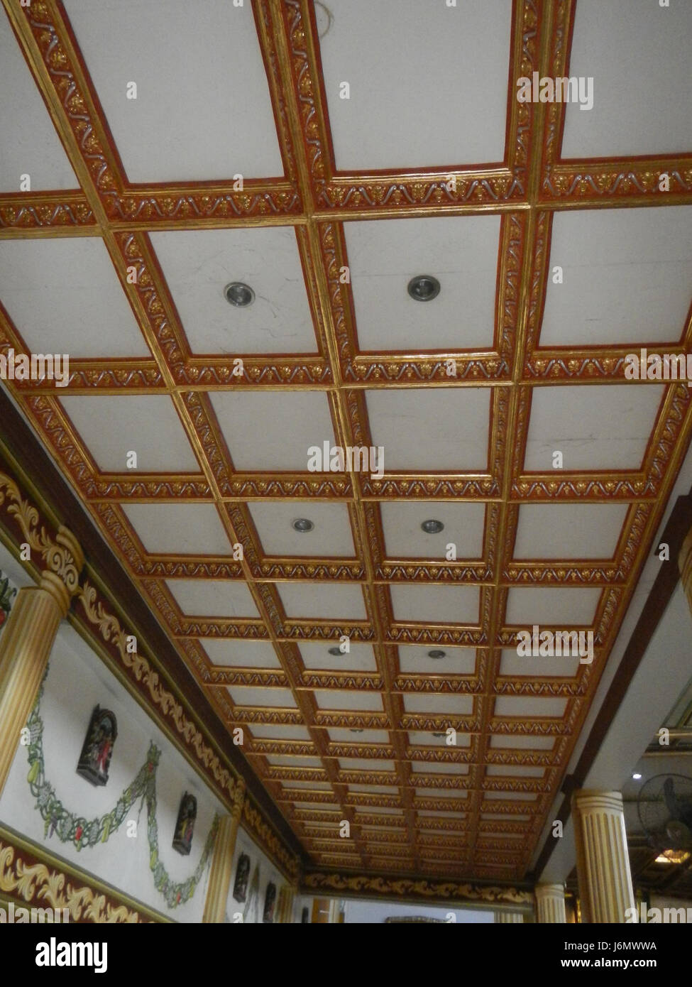 The Immaculate Conception Parish Church in Pandi, Bulacan, features a ...