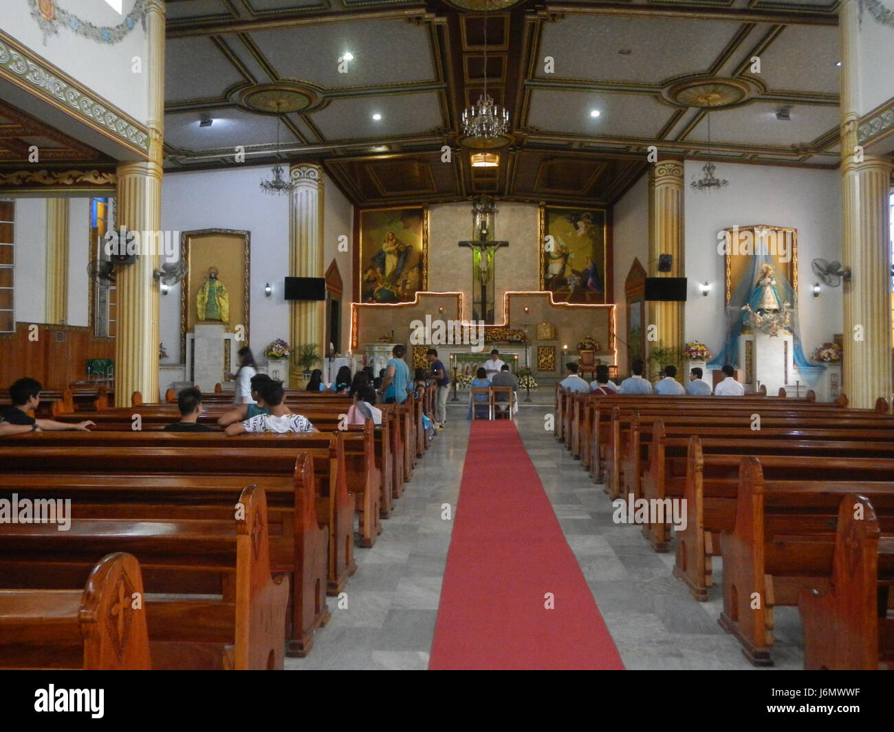 The Immaculate Conception Parish Church in Pandi, Bulacan, features a ...