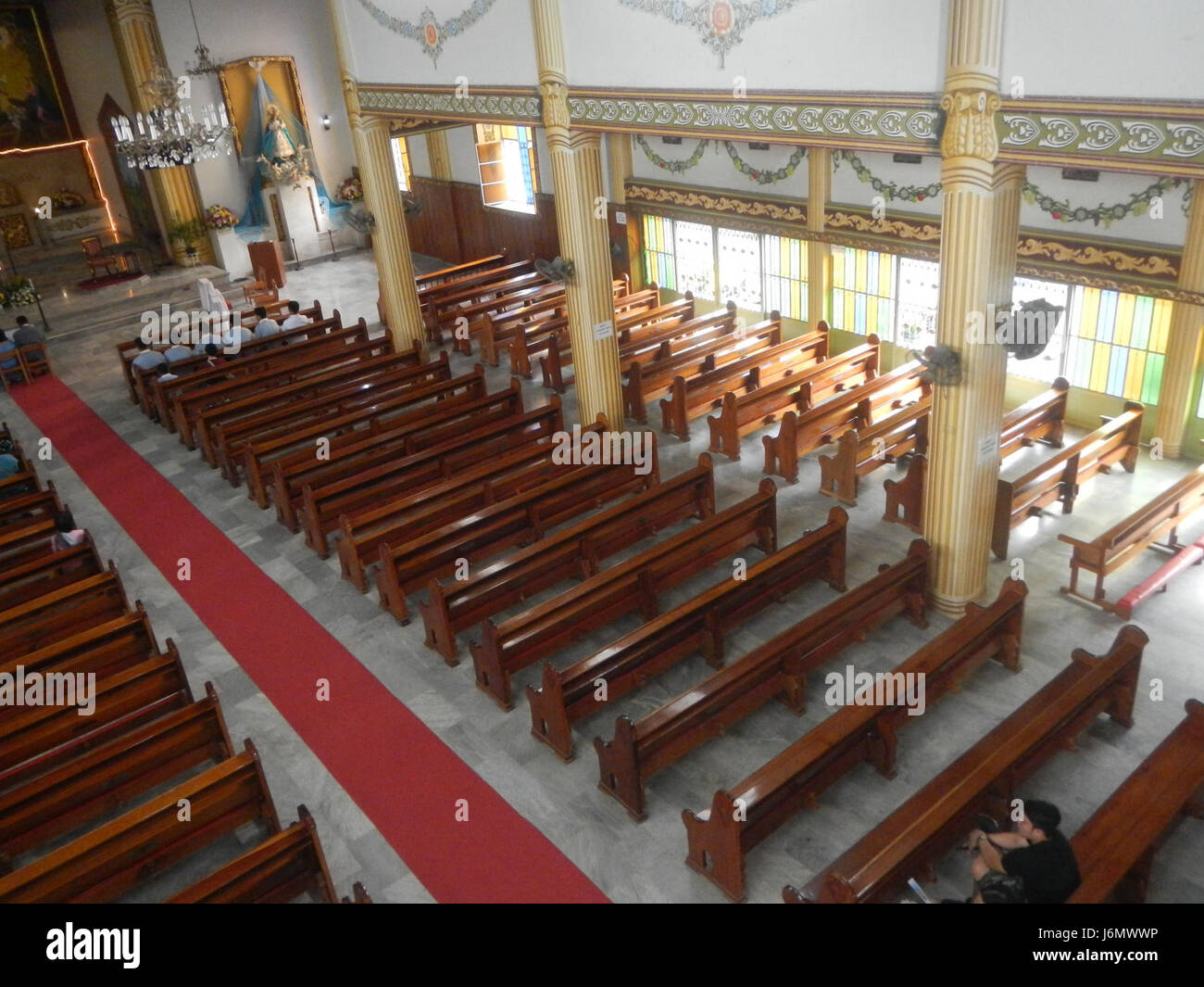The interior of the Immaculate Conception Parish Church in Pandi ...