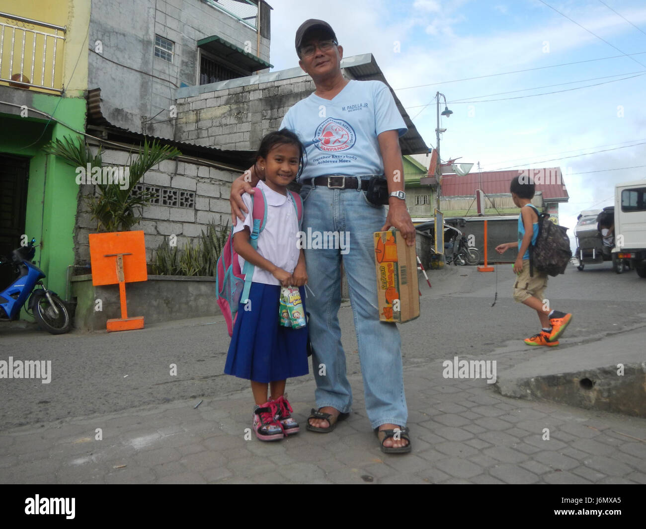 09557 Bahay Pare, Candaba, Pampanga Church School Roads 14 Stock Photo ...