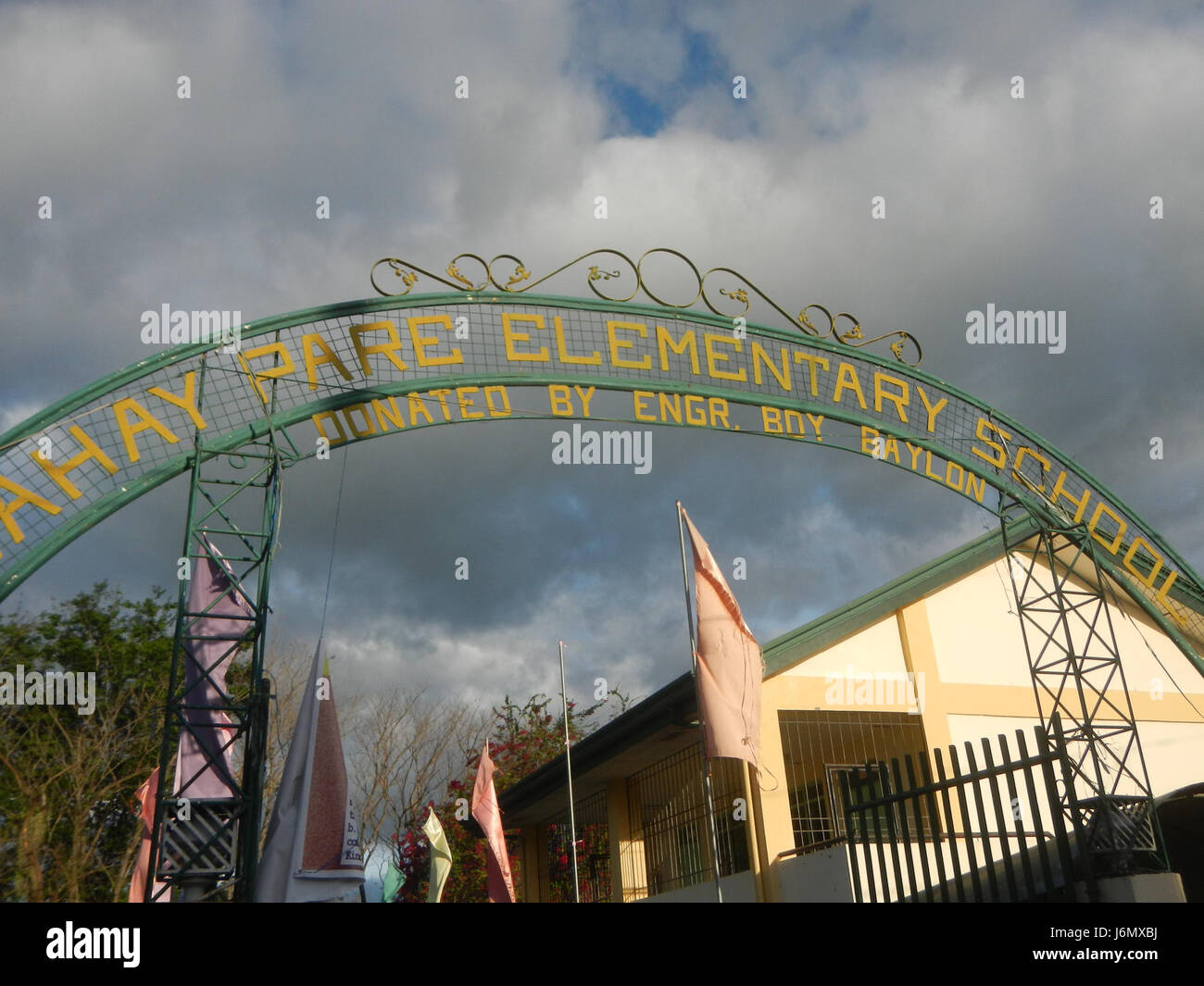 09527 Bahay Pare, Candaba, Pampanga Church School Roads 05 Stock Photo ...