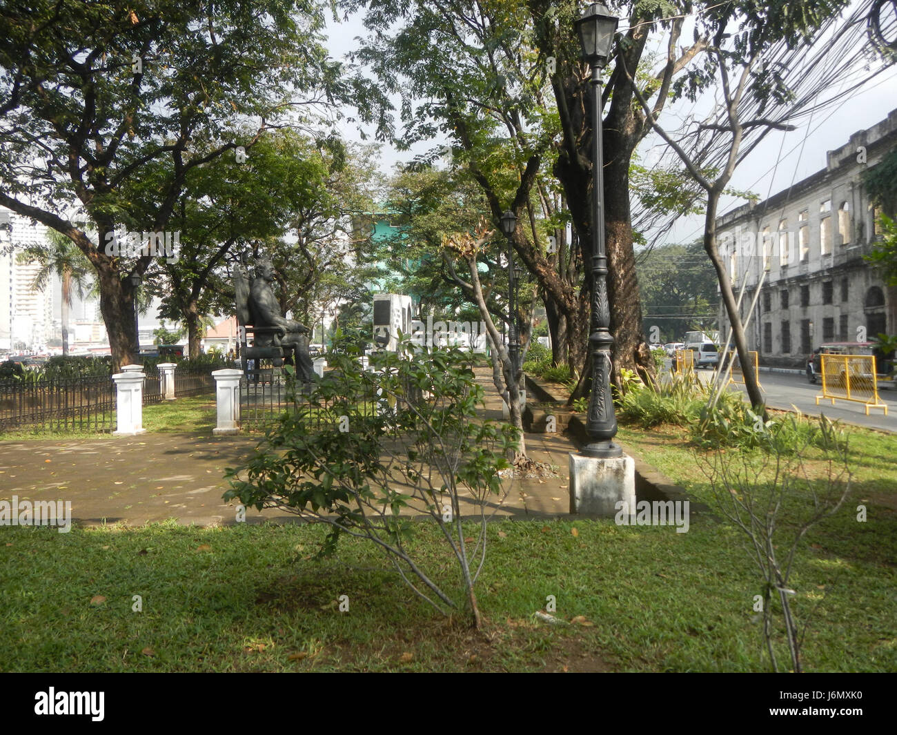 This photograph captures the Pasig River and Plaza Mexico, featuring ...