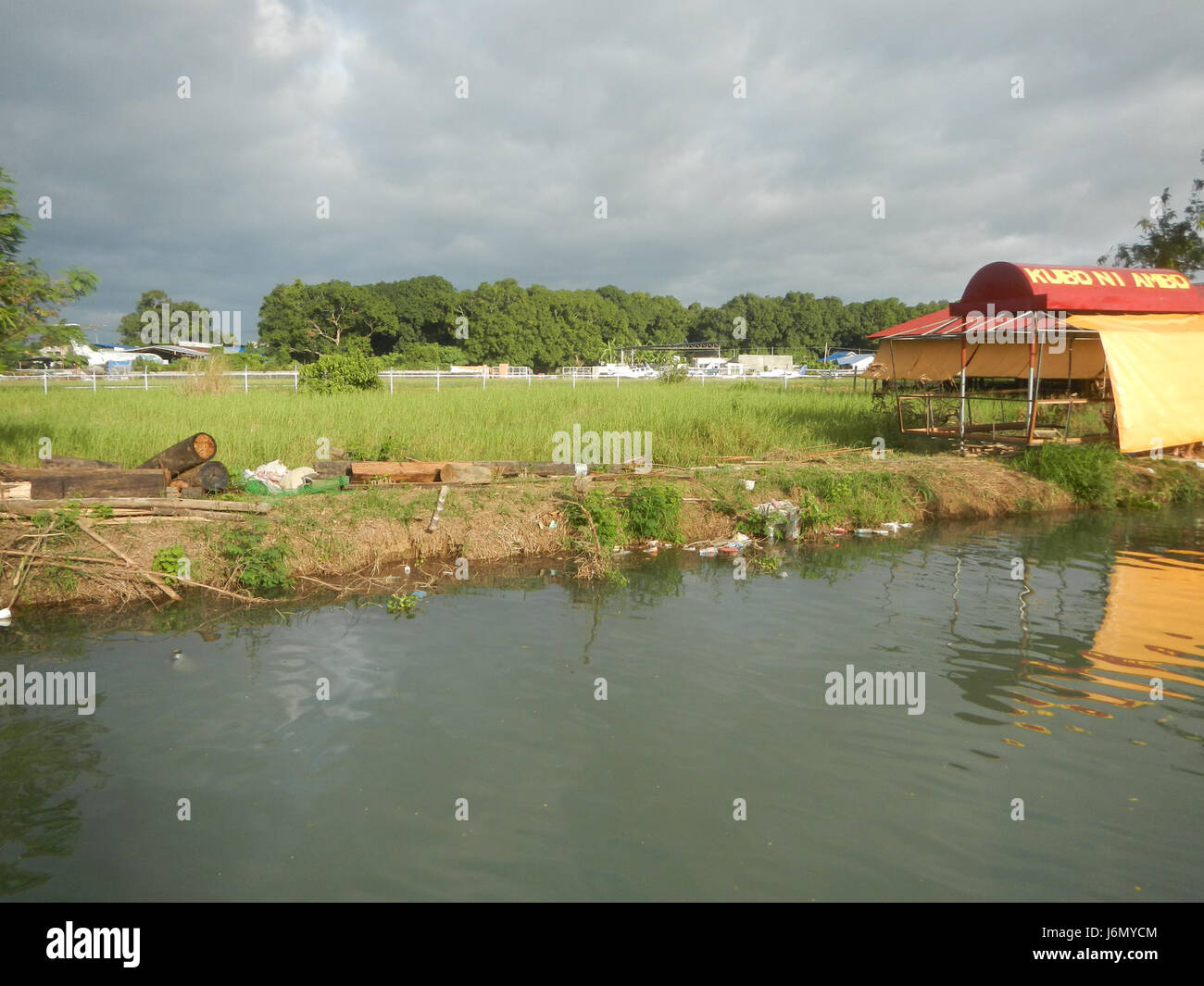 A photograph or map of paddy fields in the Lumang Bayan area of Agnaya ...