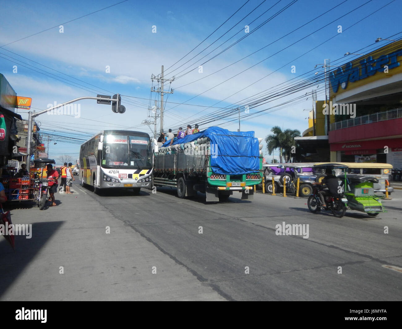 The Santa Clara Crossing near Walter Mart in Santa Maria, Bulacan, is a ...