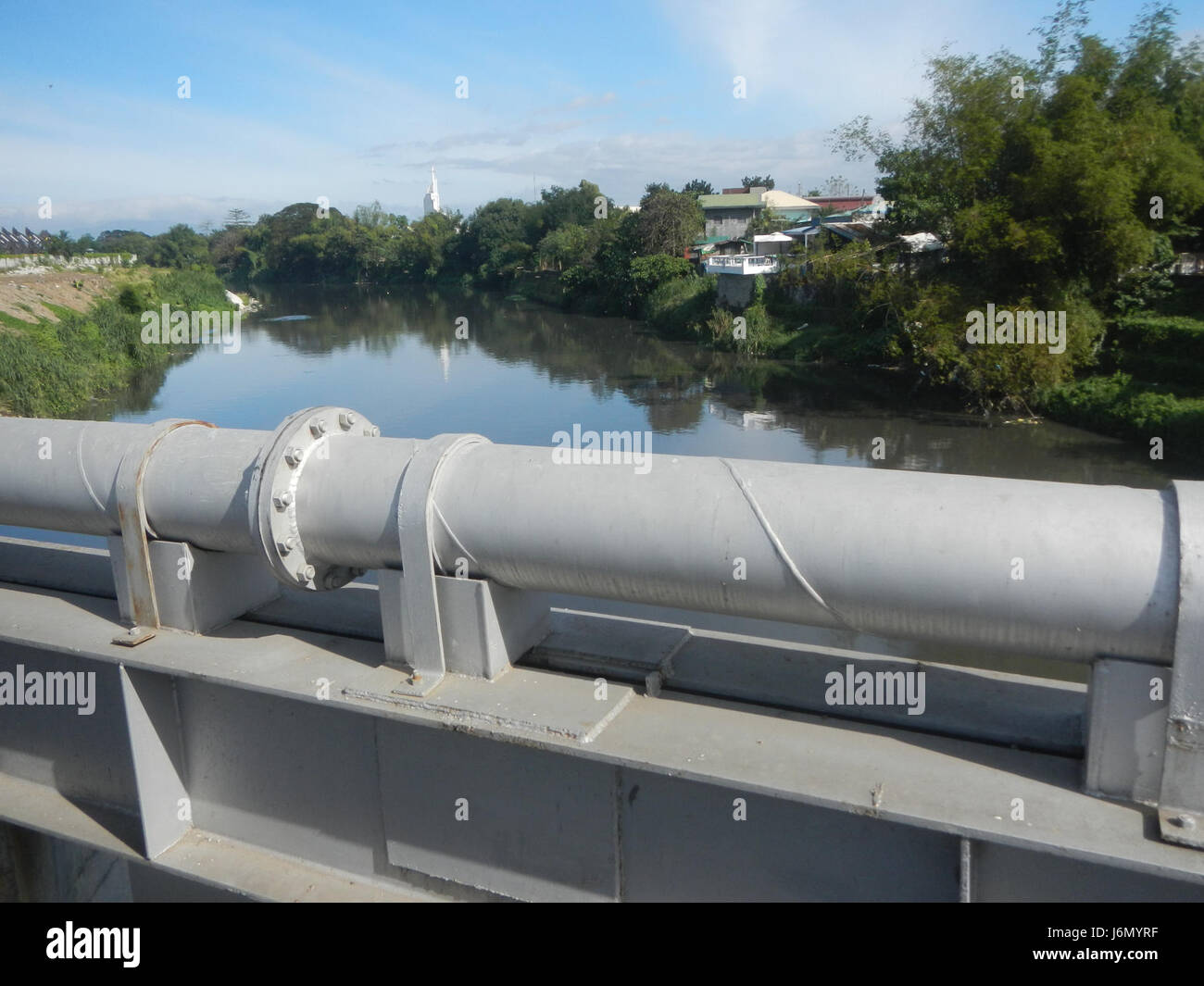 The bridge in Santa Maria, Bulacan, located on the Lalakhan-Santa Clara ...