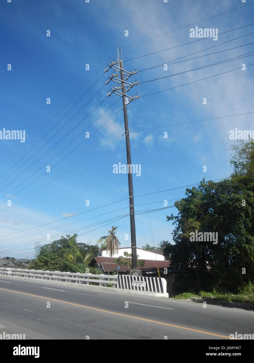 A bridge located in Santa Maria, Bulacan, Philippines, crossing the ...
