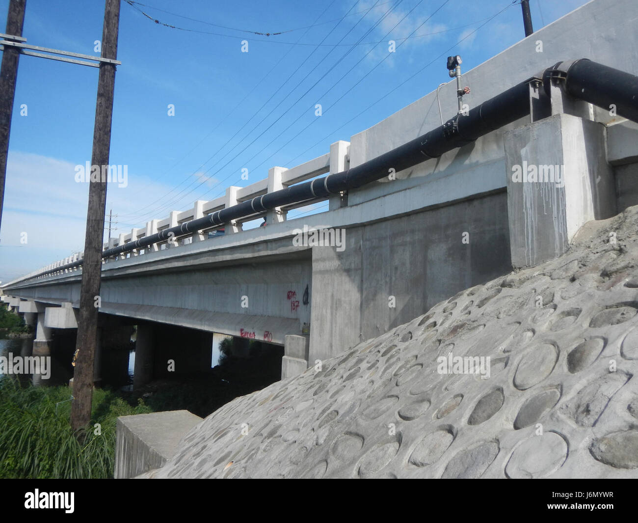 A photograph of the Santa Maria Bulacan Bridge 24, located along the ...