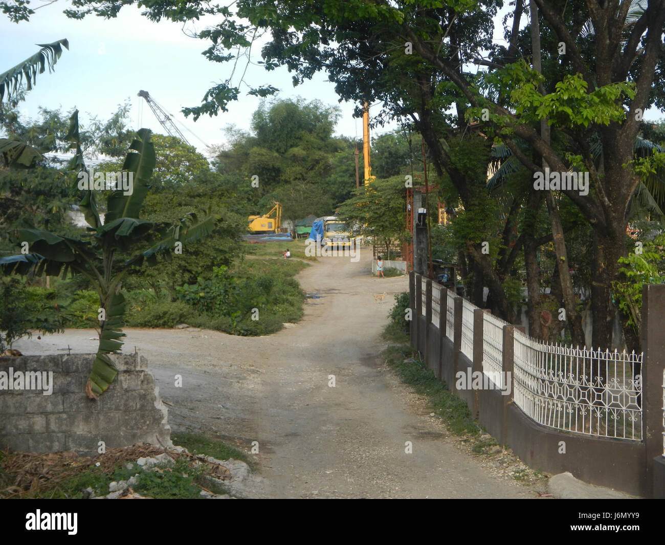 Construction work for the San Gabriel Poblacion Santa Maria Bulacan Bypass Bridge Road is ...