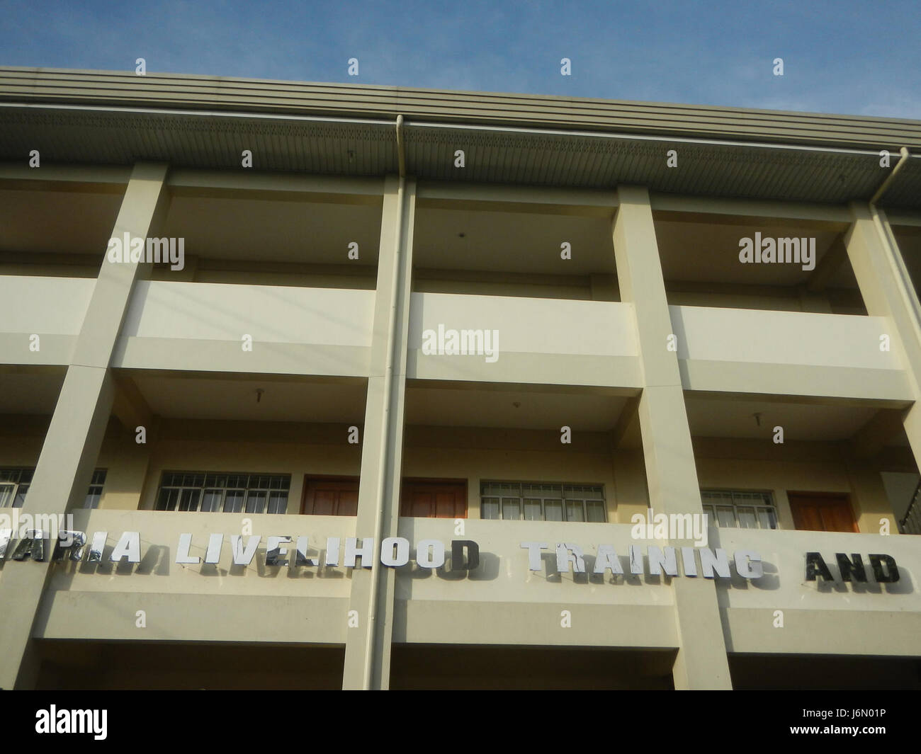 This image showcases the Town Proper Municipal Hall in Poblacion, Santa ...