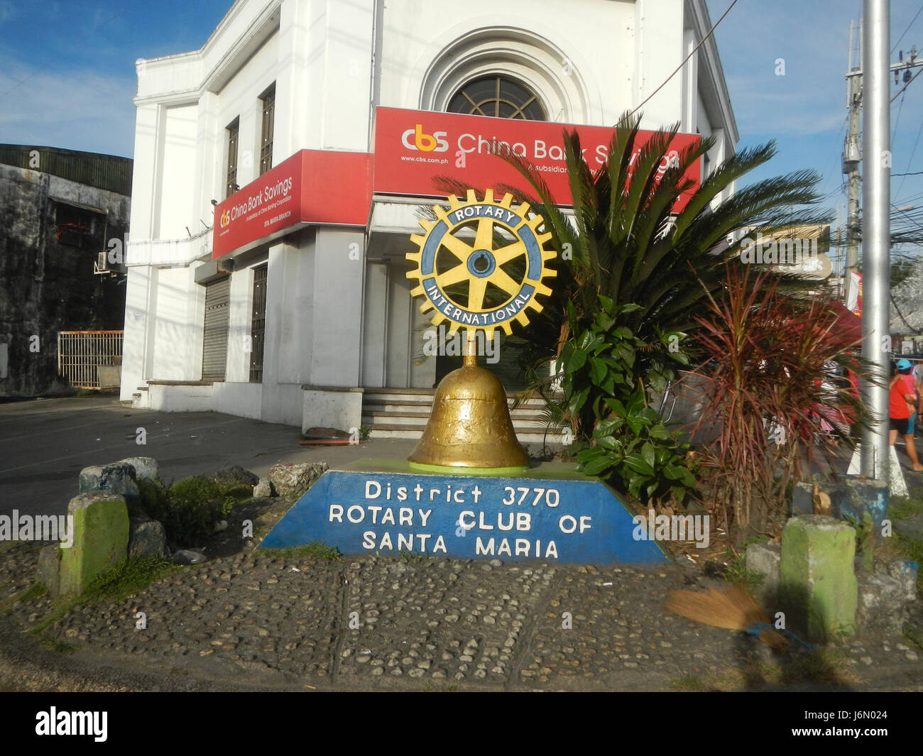 The Municipal Hall in the Town Proper of Poblacion, Santa Maria ...